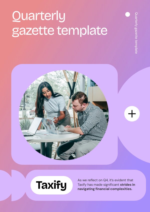 Quarterly gazette template by Flipsnack templates - Flipsnack