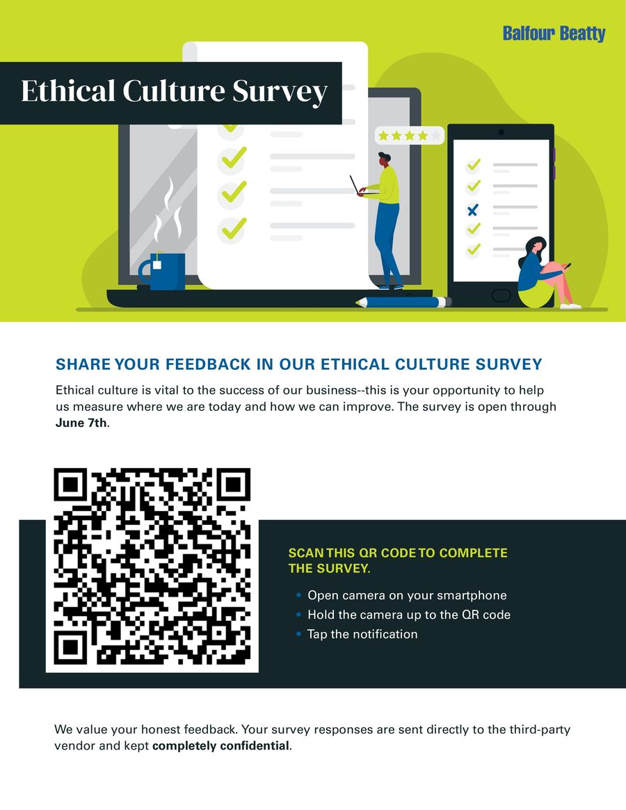 Ethical Culture Survey Flyer by Balfour Beatty - Flipsnack