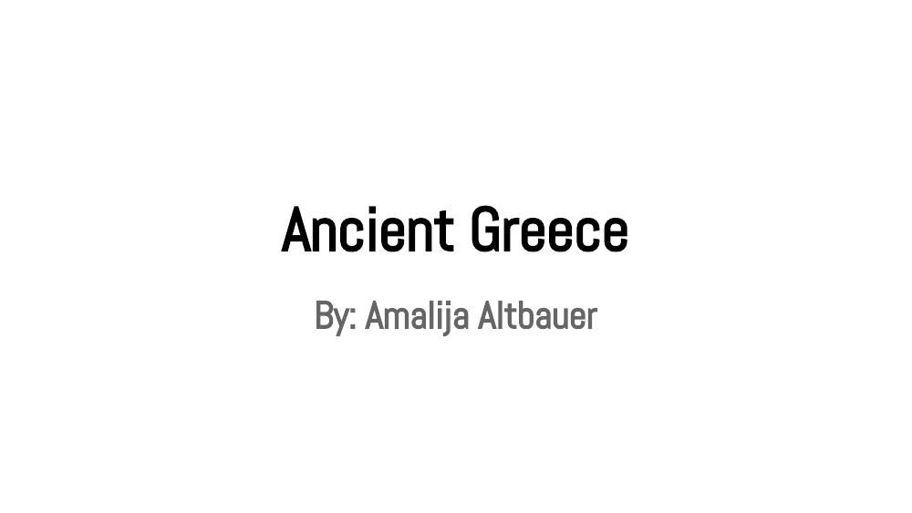 Amalija's Ancient Greece Flipbook by Amalija... - Flipsnack