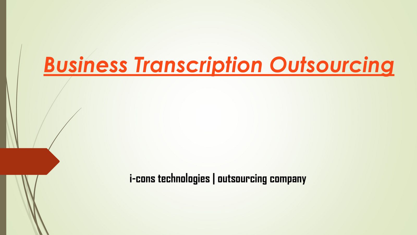 Business Transcription Outsourcing by i-cons Technologies - Flipsnack