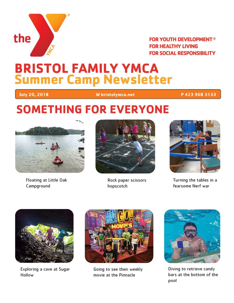 Week 9 Summer Camp Newsletter by Bristol Family YMCA - Flipsnack