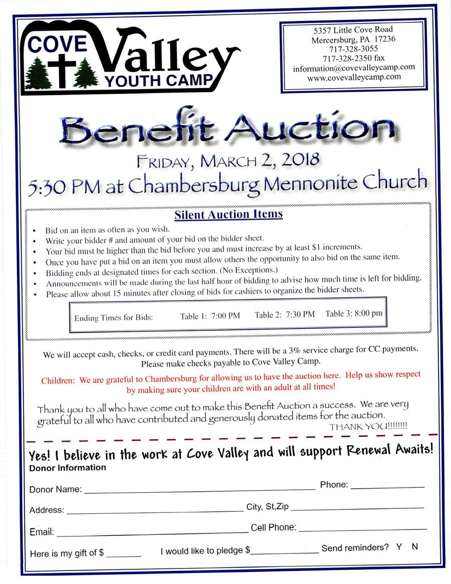 2018 Partial Auction booklet by Allen Eshleman - Flipsnack