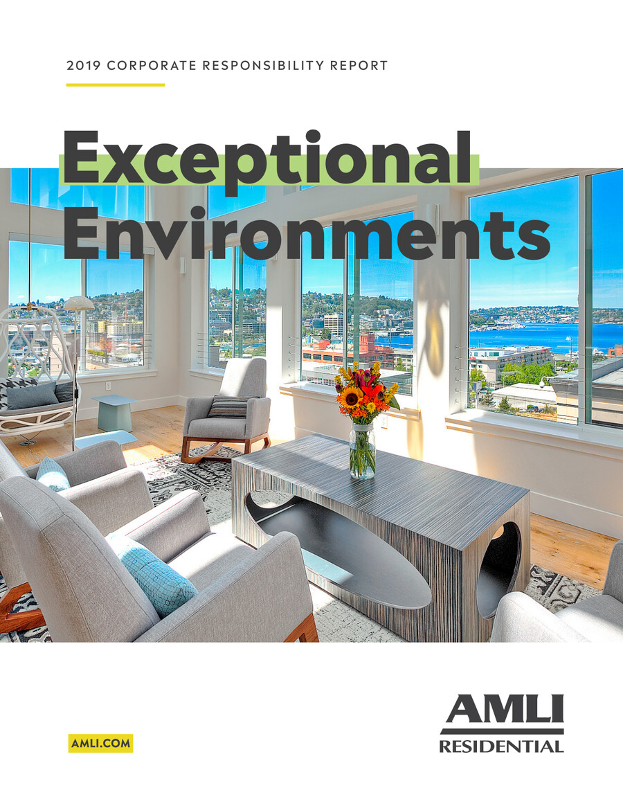 AMLI 2019 Corporate Responsibility Report by AMLI Residential - Flipsnack