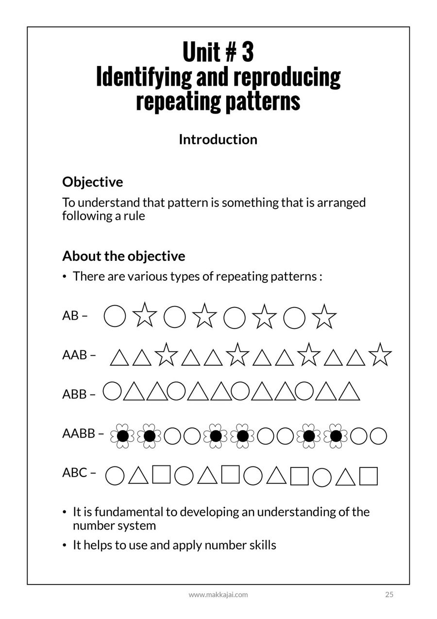 Identifying and reproducing repeating pattern by Makkajai Monster ...
