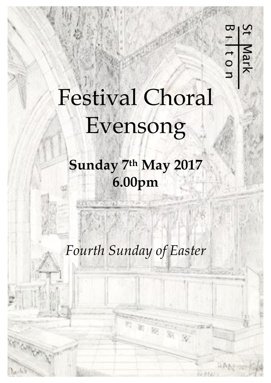Choral Evensong 7th May 2017 order of Service by - Flipsnack
