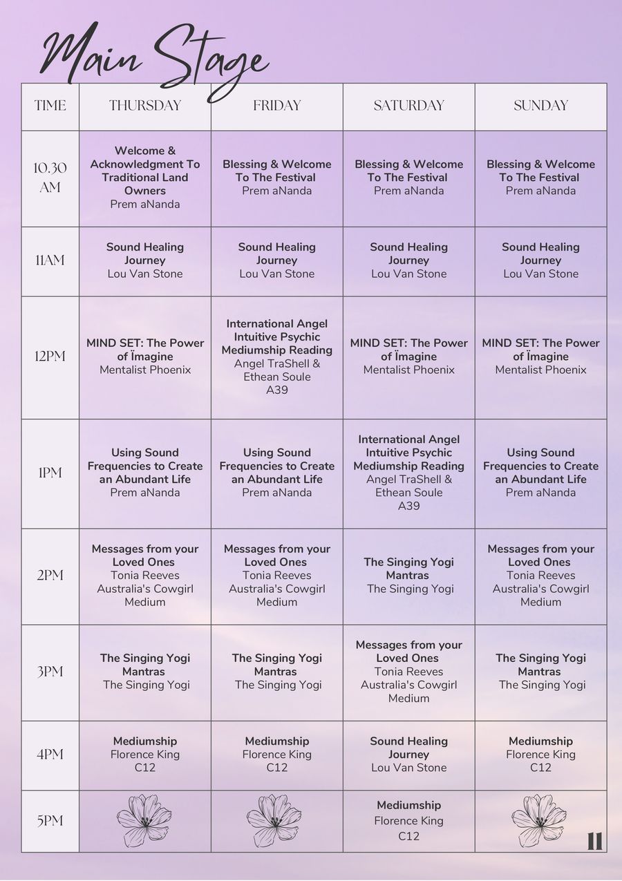 MindBodySpirit Festival - Sydney May Timetables by Marketing - Flipsnack