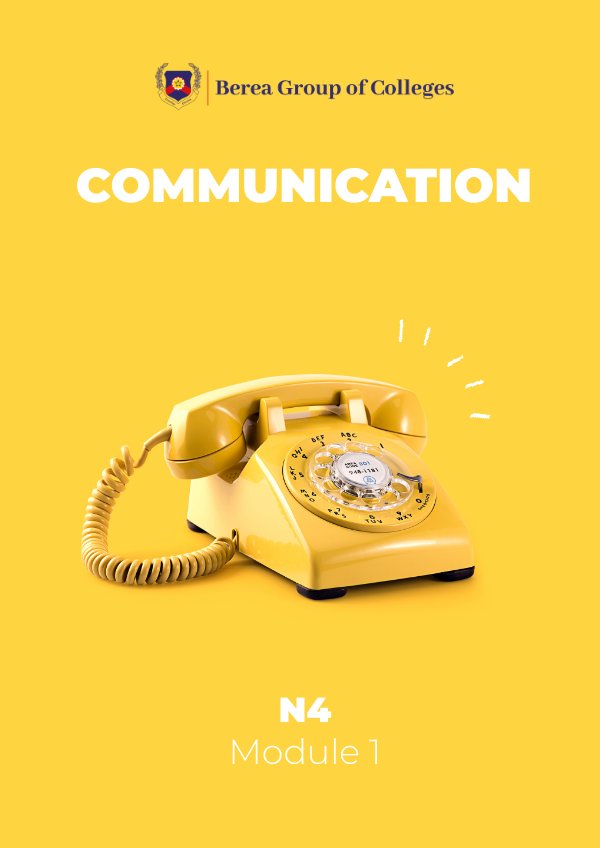 Communication N4 Module 1 by E-Publishing - Flipsnack