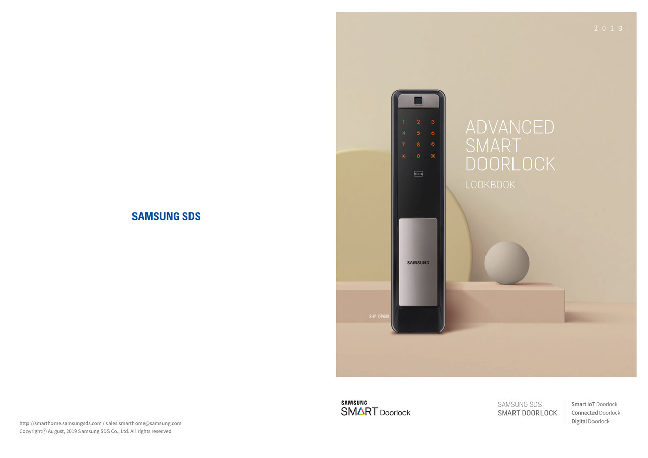 Samsung Smart Door Lock Catalog 2020 by Abinav C.S. - Flipsnack