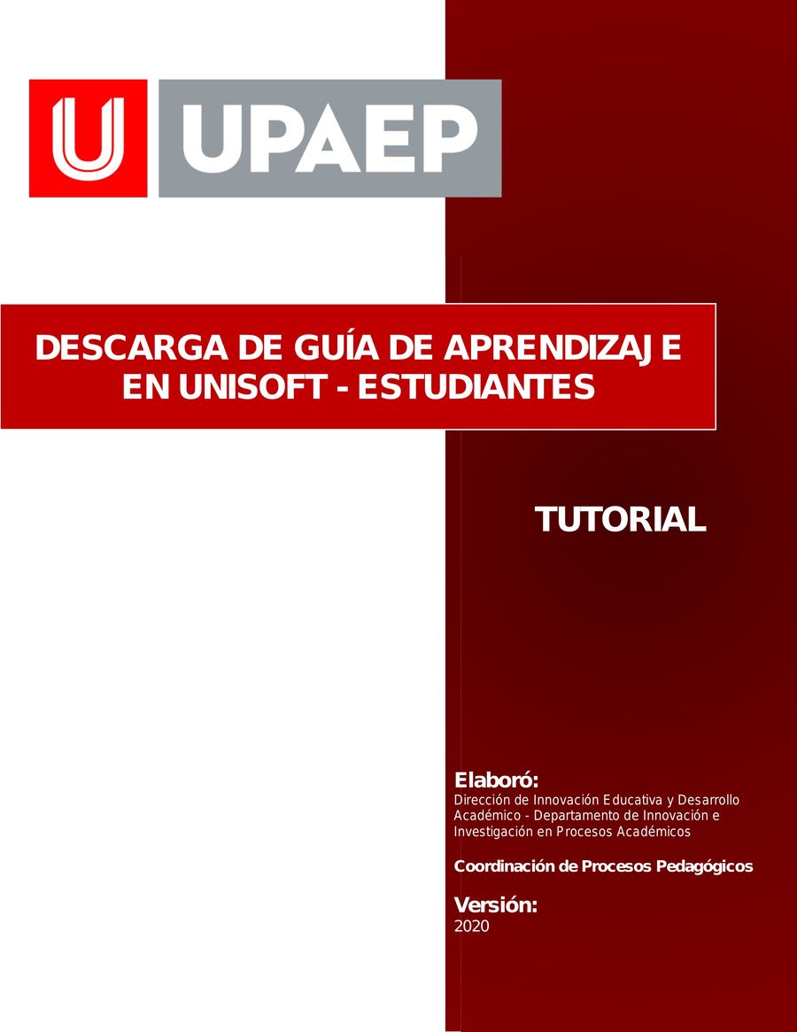 TUTORIAL PARA DESCARGA DE GUÍA DE APRENDIZAJE EN UNISOFT-EST by Chivis - Flipsnack