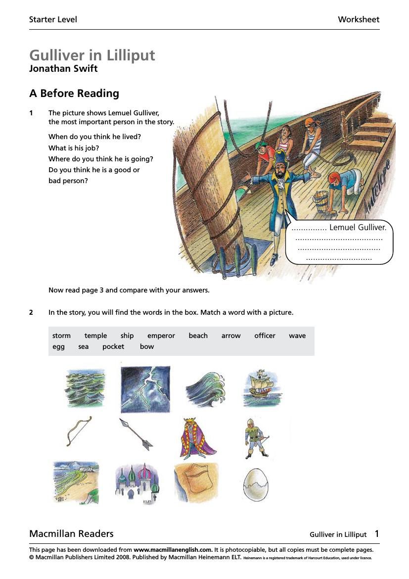 Gulliver's Travels (Exercises for LEVEL 2) by tedisparta - Flipsnack