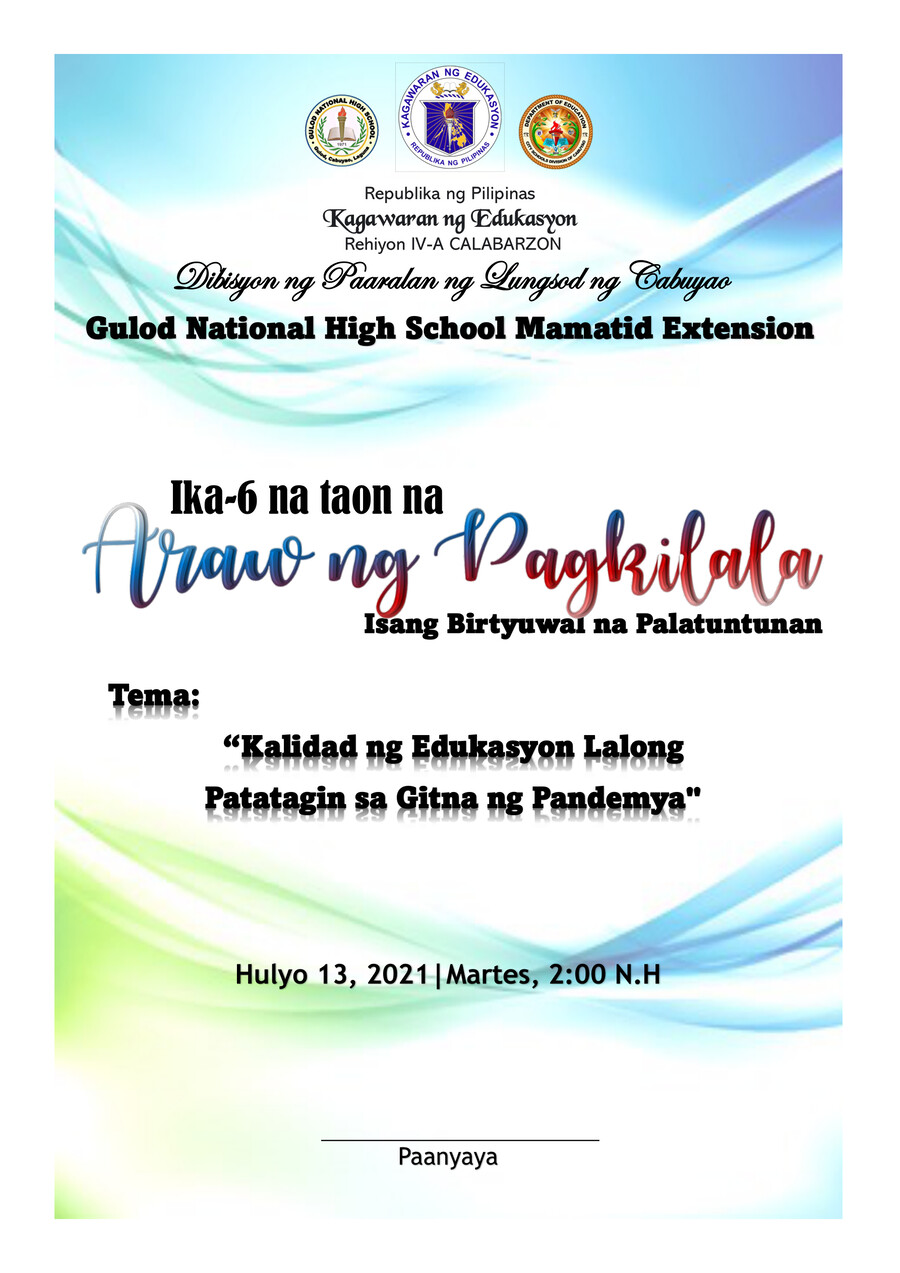 Araw Ng Pagkilala 2020 Recognition Day - vrogue.co