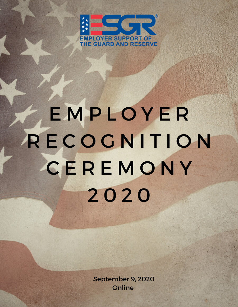 Ohio ESGR: Employer Recognition Ceremony 2020 by F Fazel - Flipsnack