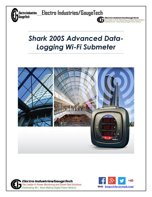 Shark 200S Meter Advanced Data-Logging WiFi Submeter - PDF by Electro ...