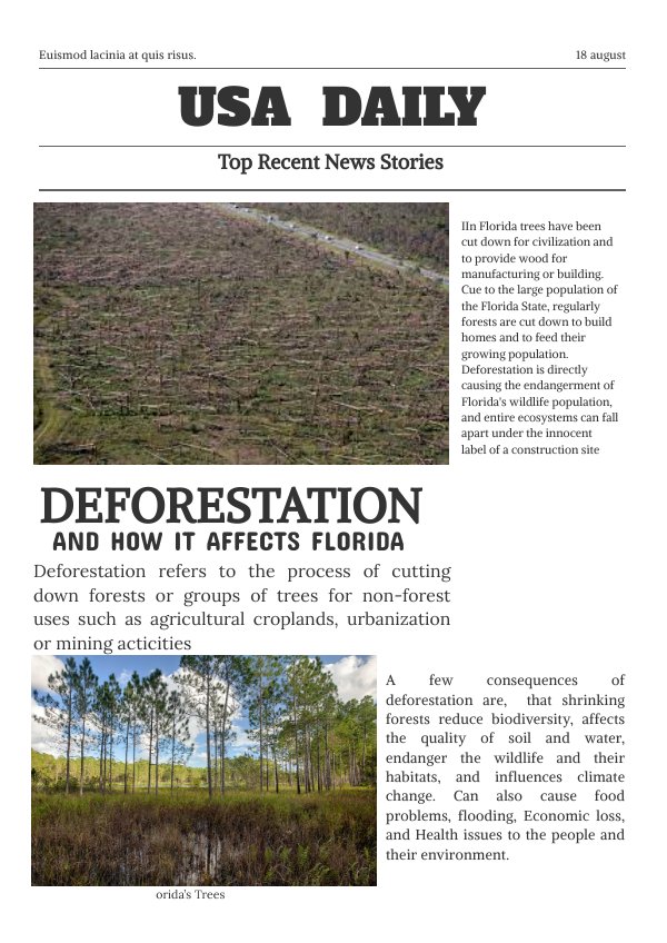 Florida Deforestation by Ayan Waberi - Flipsnack