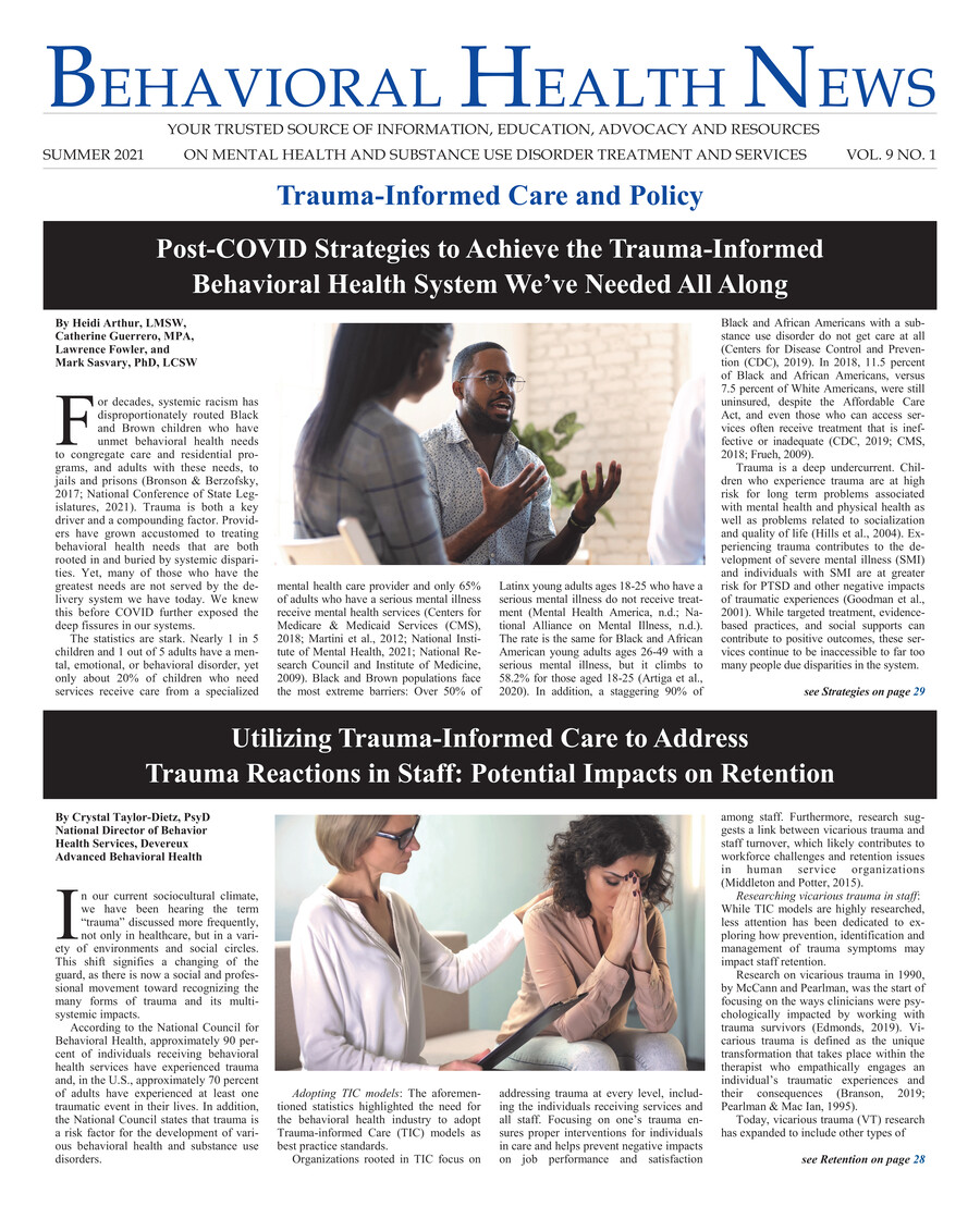 Behavioral Health News Summer 2021 Issue by Mental... - Flipsnack