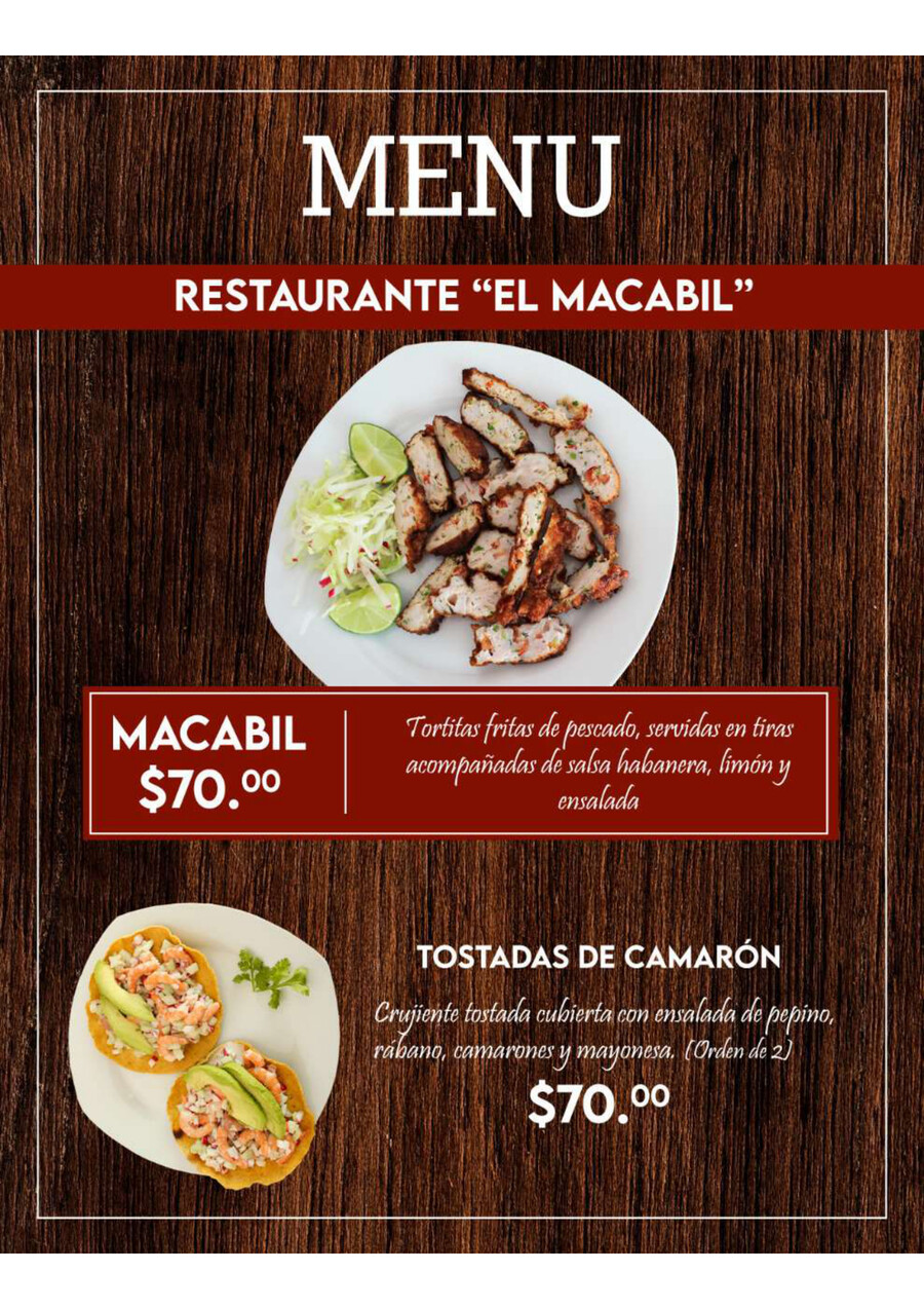 Menú El Macabil by Javier López - Flipsnack
