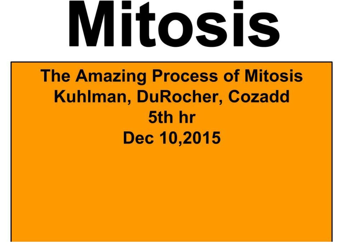 Mitosis by JACOB DUROCHER - Flipsnack
