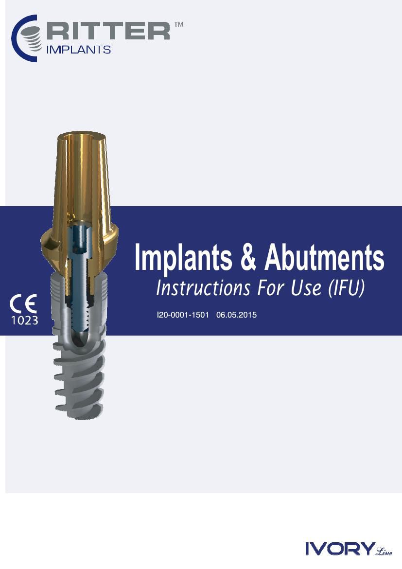 Ritter Implants Instructions for use by Patti King Majeski - Flipsnack