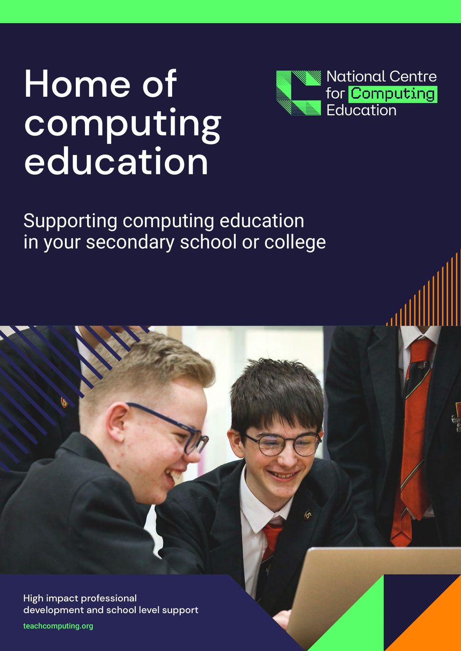NCCE Secondary Brochure by STEM Learning