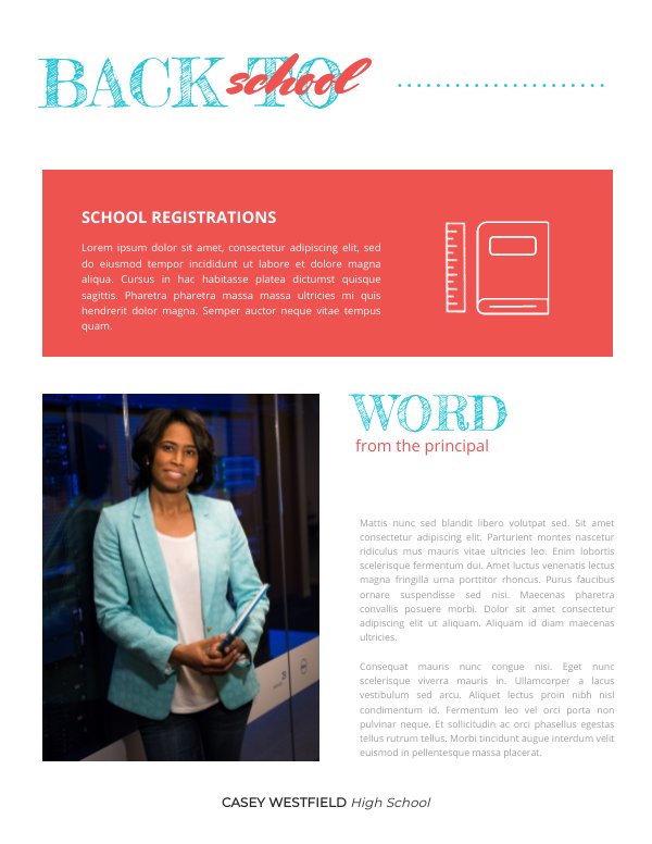 Back To School Newsletter Template by Flipsnack templates - Flipsnack