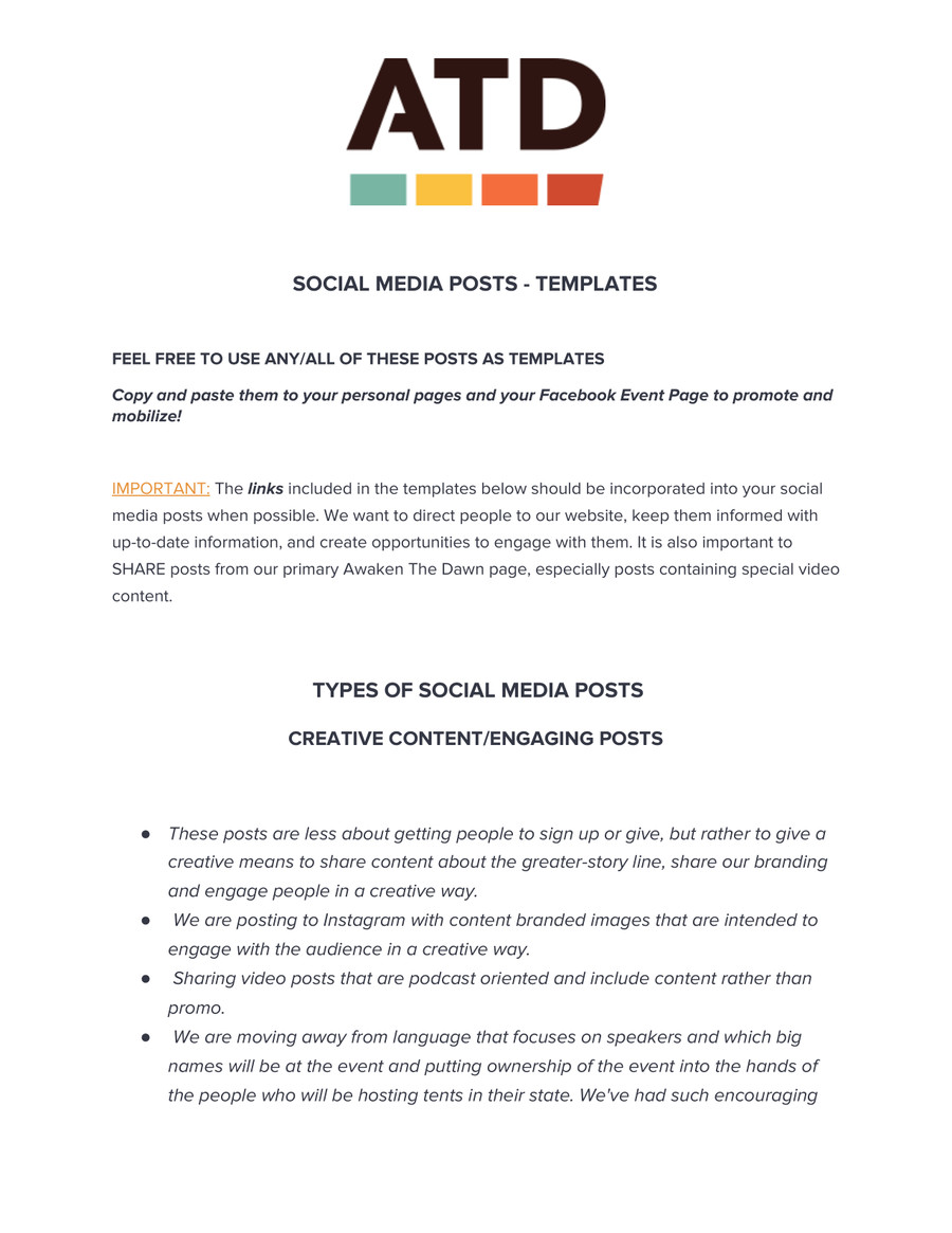 SOCIAL MEDIA POSTS - TEMPLATES by Kinsey Schick - Flipsnack