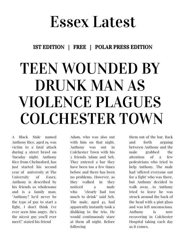 Broadsheet criminology work by Danny Jacobs - Flipsnack