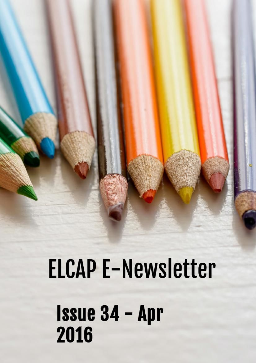 ELCAP E-Newsletter Issue 34 - Apr 2016 by Moazzam Ali - Flipsnack
