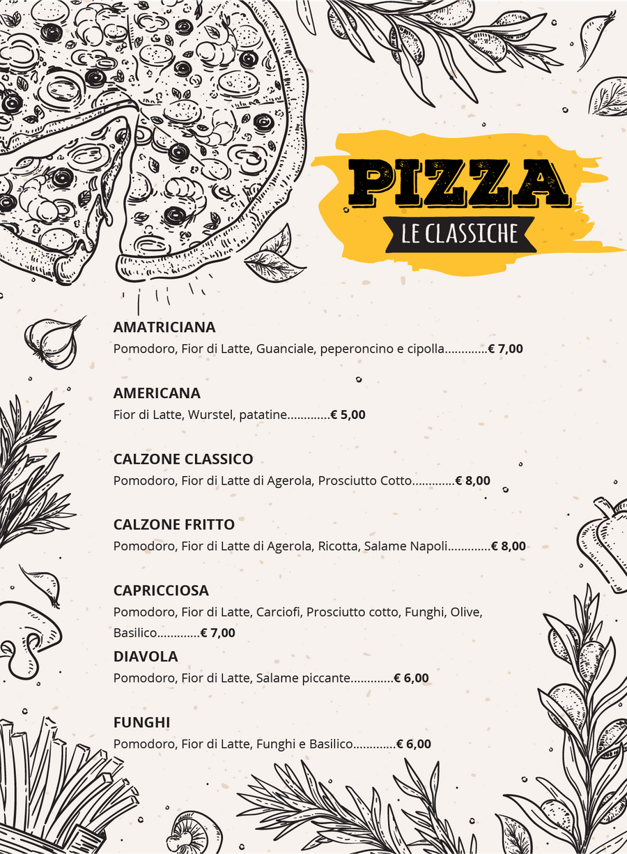 Menu Pizze by Andrea Mestesso - Flipsnack