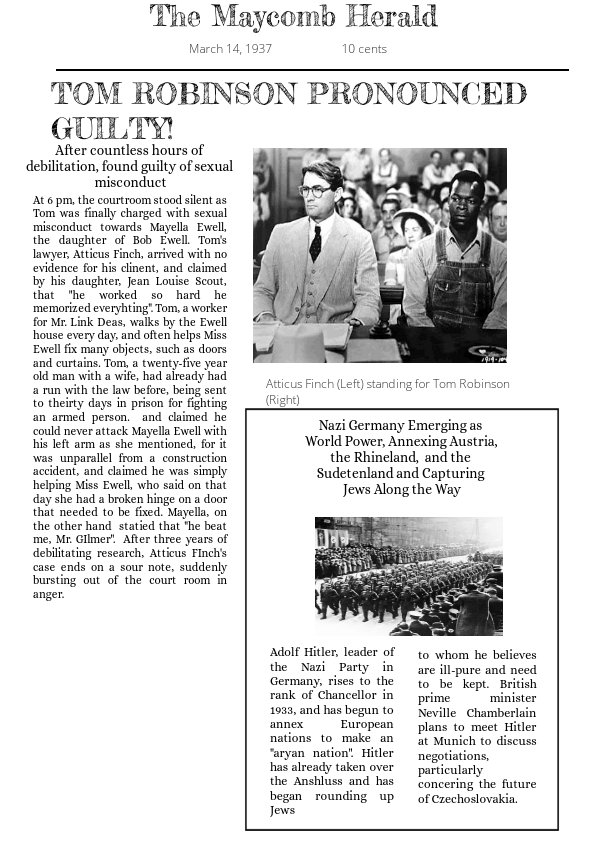 Tim Kim - TKAM Newspaper (White Perspective) by Timothy Kim - Flipsnack