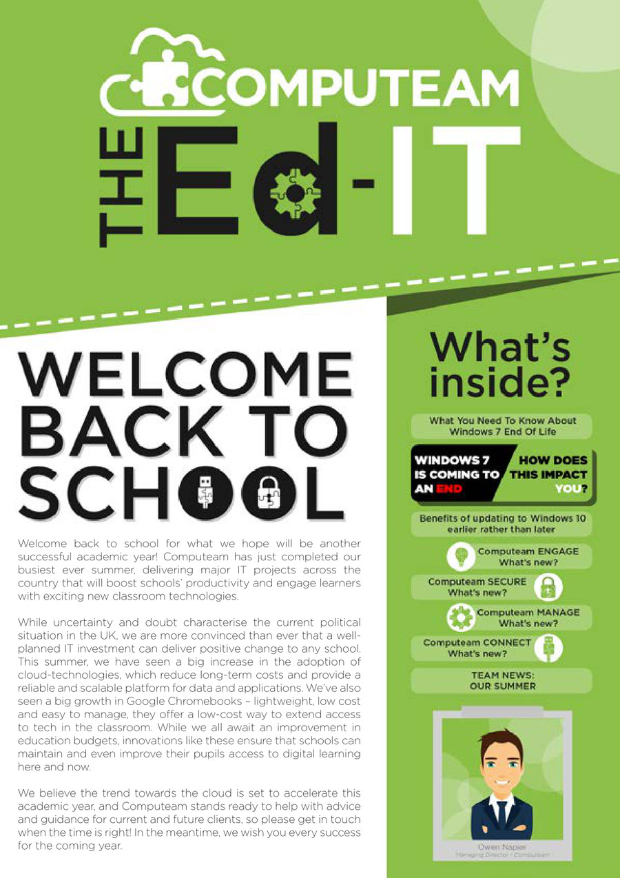 The Ed-IT - Welcome Back To School by Computeam Ltd - Flipsnack
