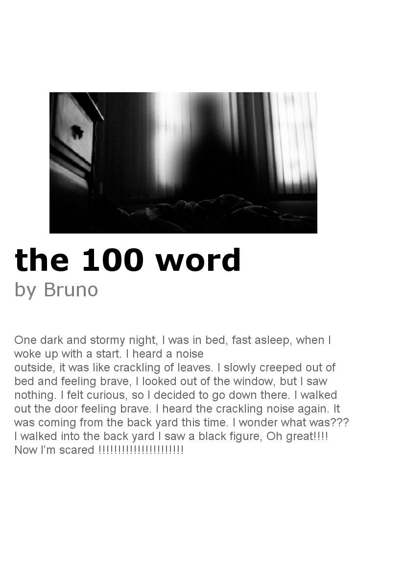 the 100 word challenge by Bruno Southern - Flipsnack