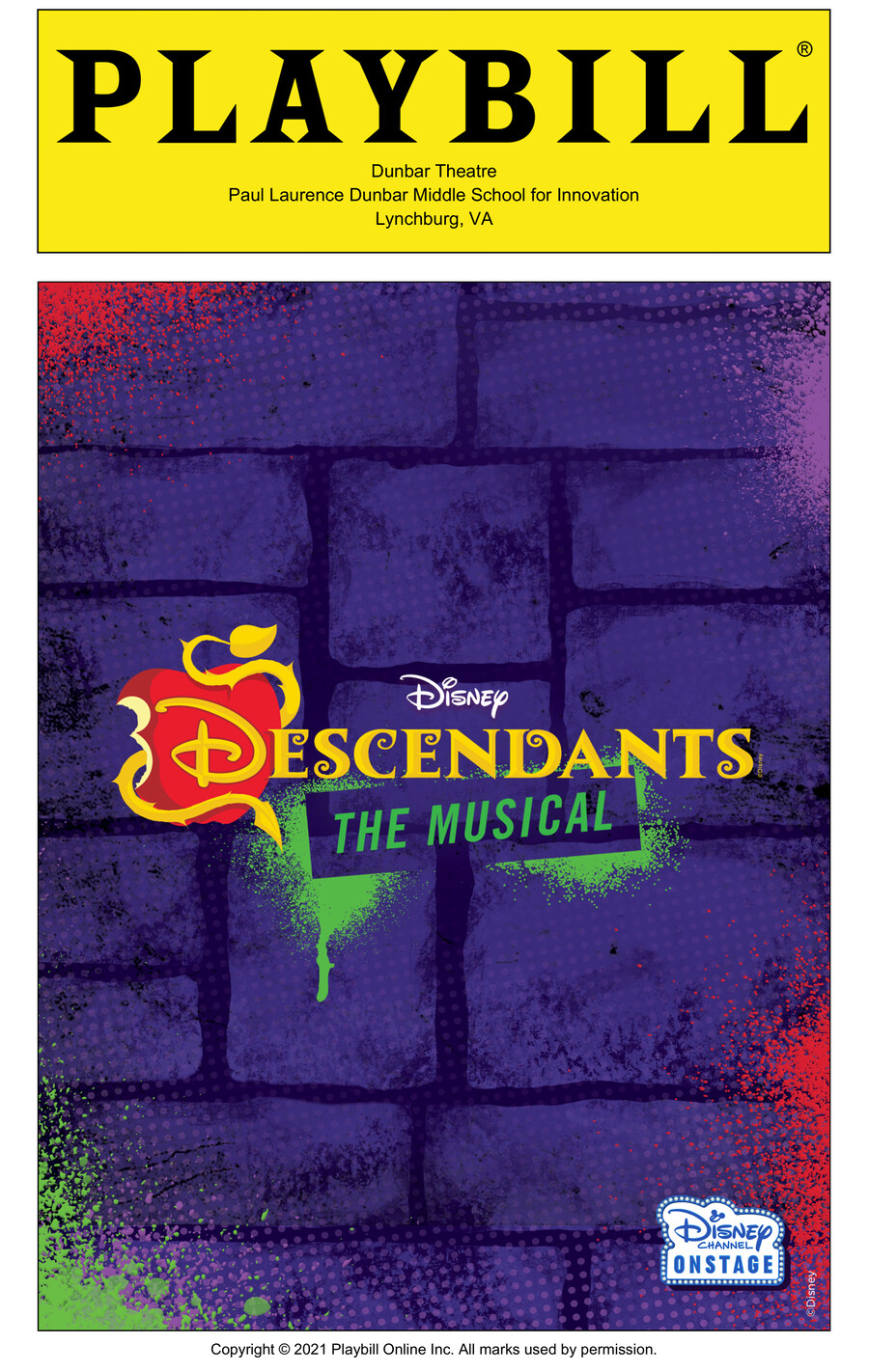playbill-disneys-descendants-the-musical-1622647595 by Albert Carter ...