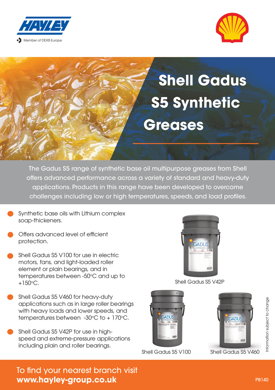 Shell Gadus S5 Synthetic Greases by HAYLEY DEXIS - Flipsnack