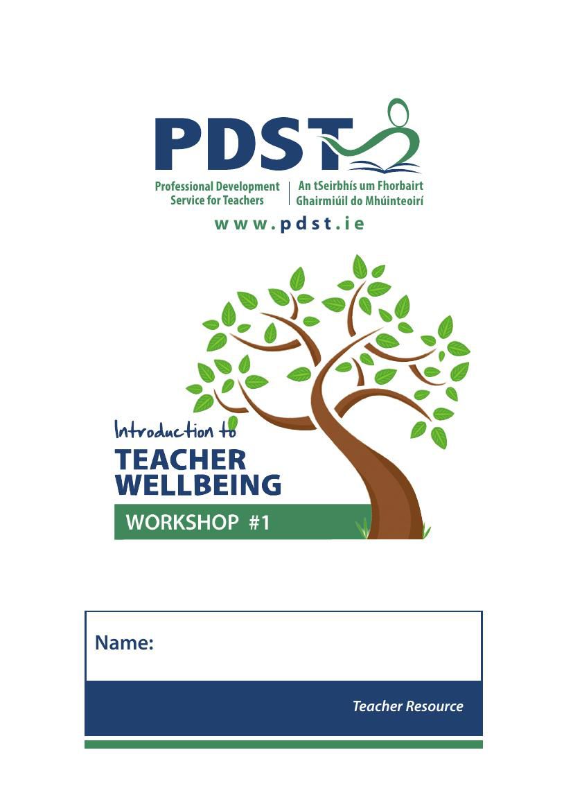 PDST Teacher Wellbeing Workshop 1 by PDST - Flipsnack