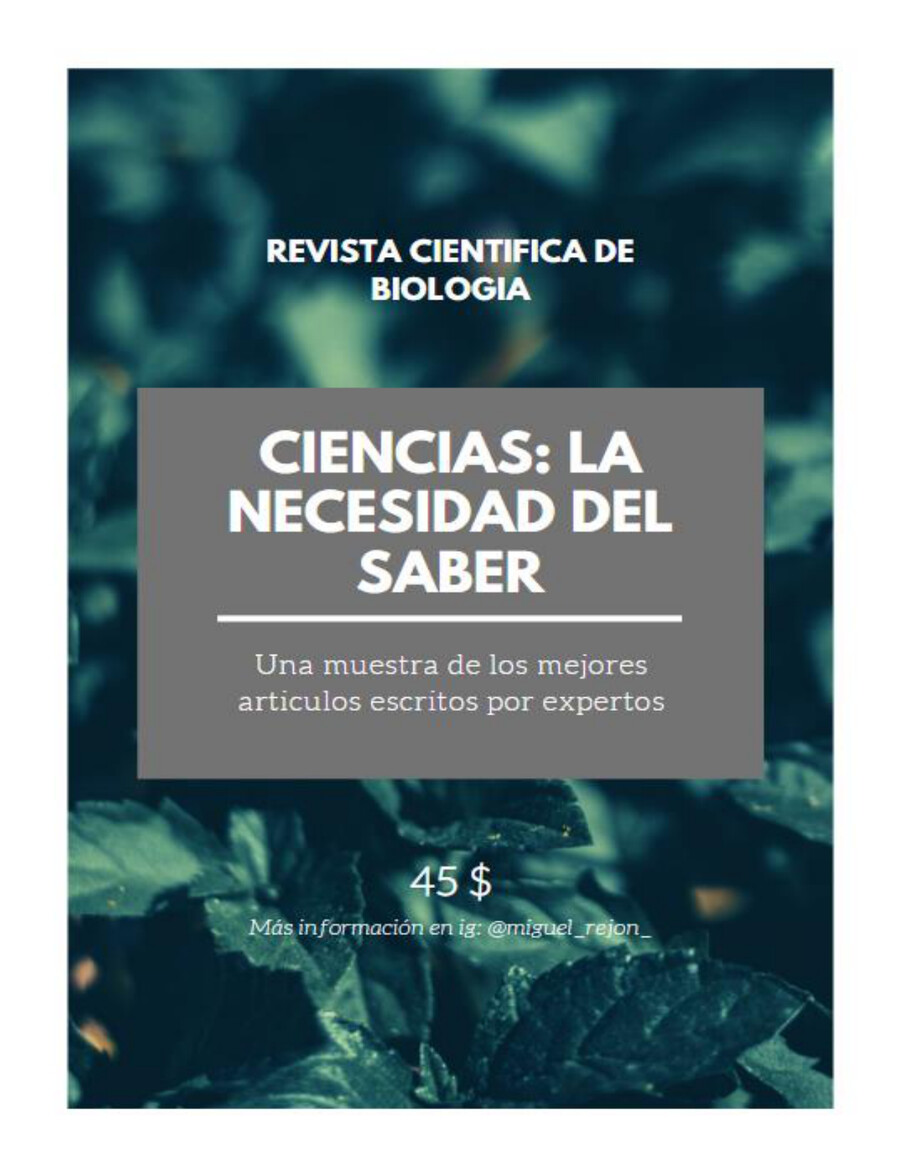 REVISTA DE BIOLOGÍA 1_B1_2B by Miguel - Flipsnack