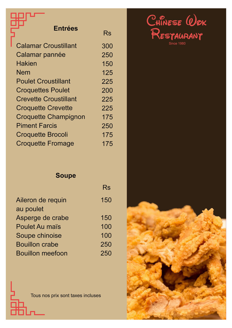 Chinese Wok Restaurant Menu by Sebastien - Flipsnack