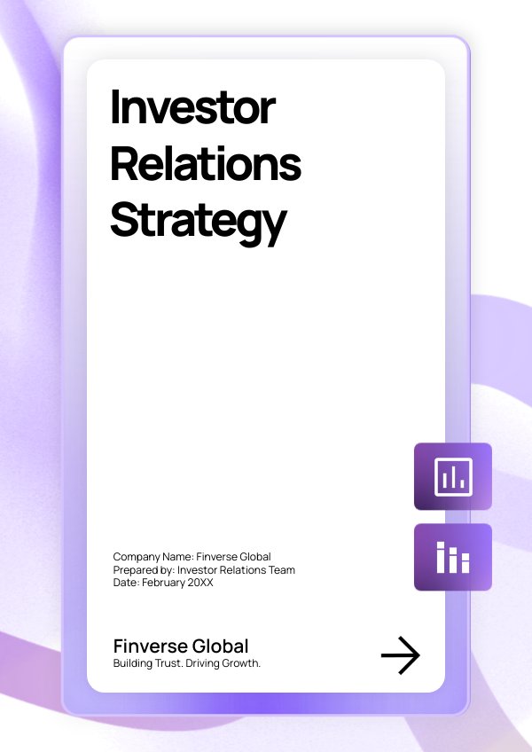 Investor Relations Strategy Template by Flipsnack templates - Flipsnack