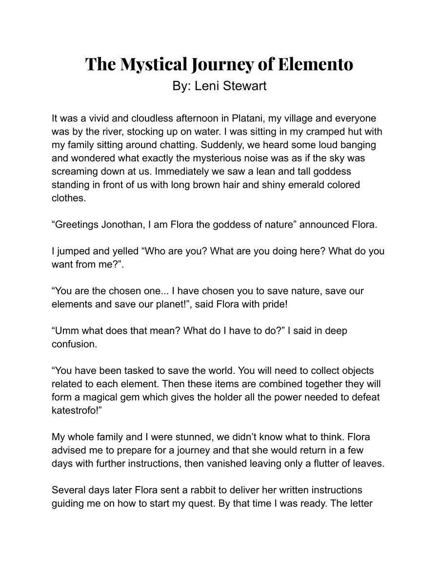 The Mystical Journey of Elemento by Henry Laygo - Flipsnack