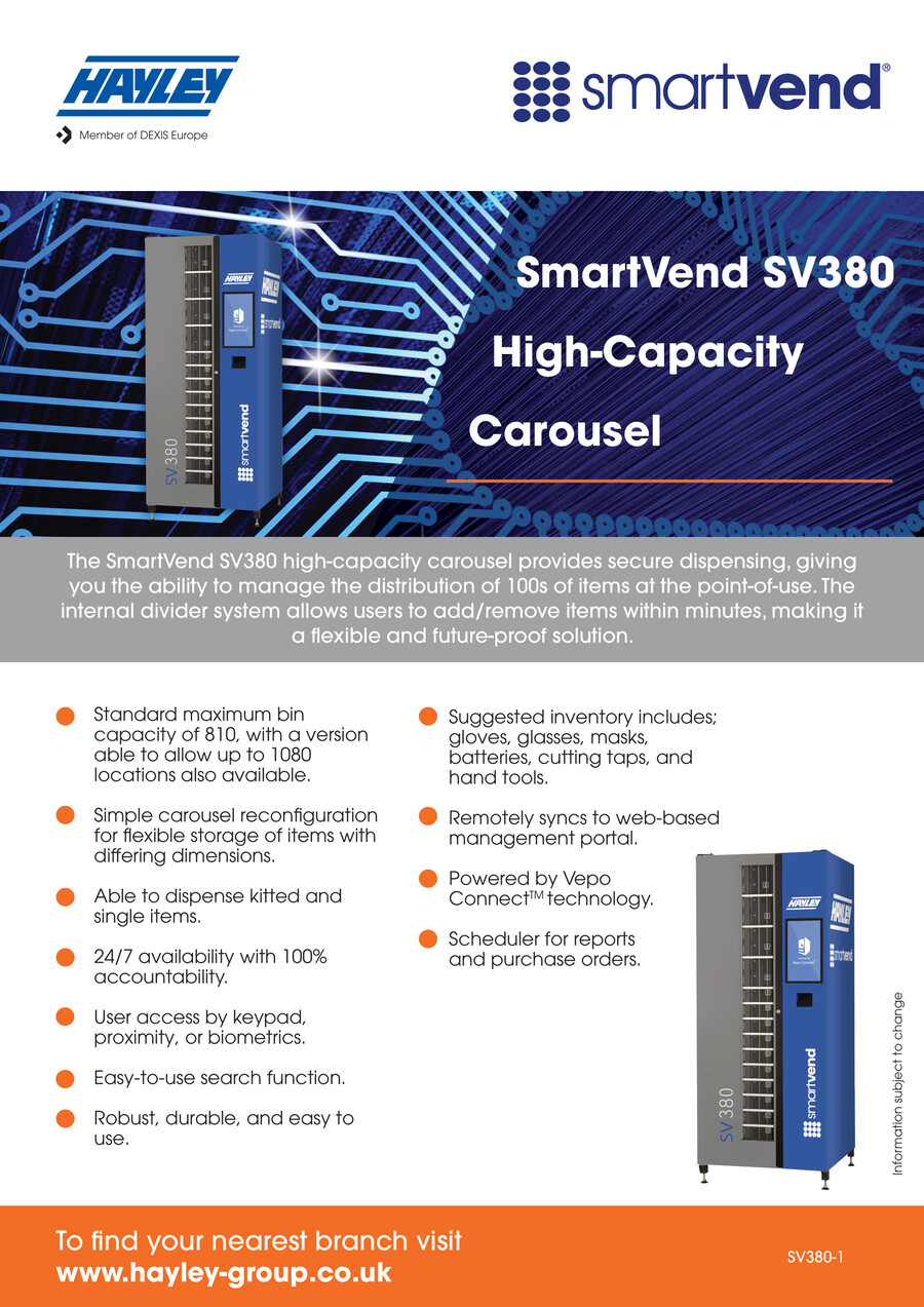 SV380-1 SmartVend - High-Capacity Carousel v3 by HAYLEY DEXIS - Flipsnack