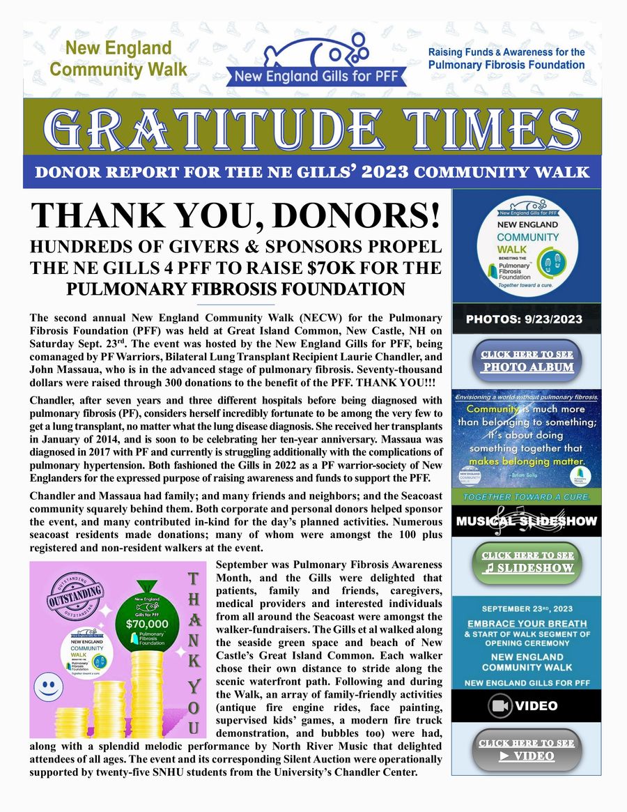 NEW ENGLAND COMMUNITY WALK 2023 THANK YOU by John Massaua - Flipsnack
