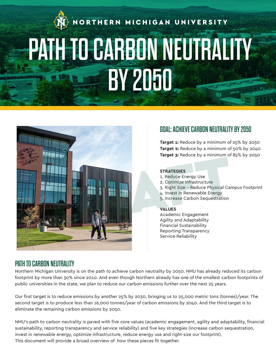 NMU Path to Carbon Neutrality by 2050 by Northern... - Flipsnack