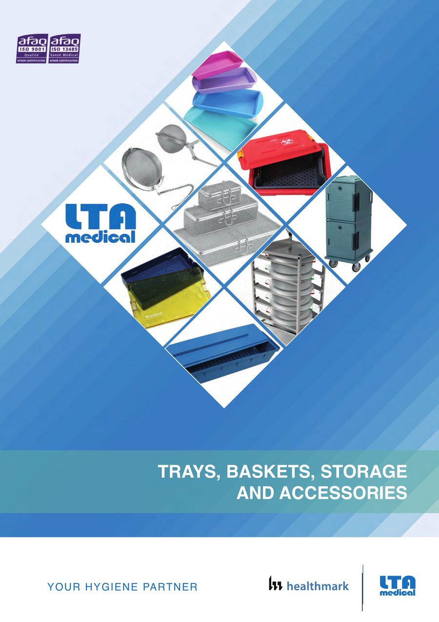 LTA MEDICAL EXPORT CATALOGUE 2023 - TRAYS, BASKETS AND STORAGE by LTA ...