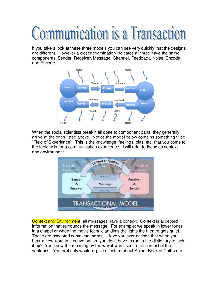 Transactional Model by Terence Wilde - Flipsnack