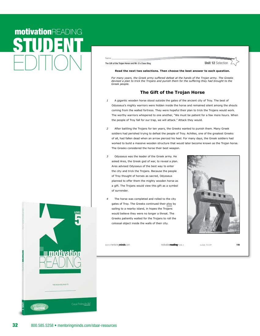 STAAR Motivation Reading Level 5 by MentoringMinds - Flipsnack