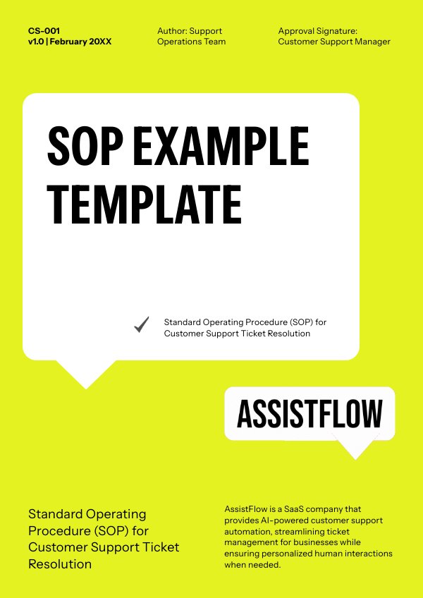 SOP example template by Flipsnack templates - Flipsnack