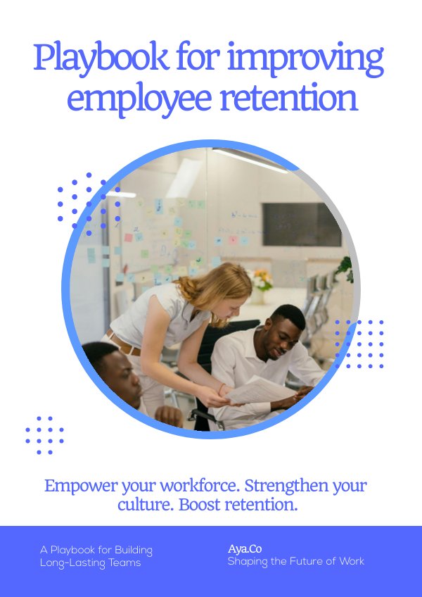 Playbook for improving employee retention by Flipsnack templates ...