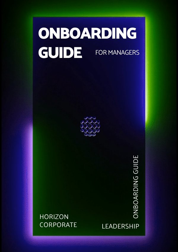 Onboarding guide for managers by Flipsnack templates - Flipsnack