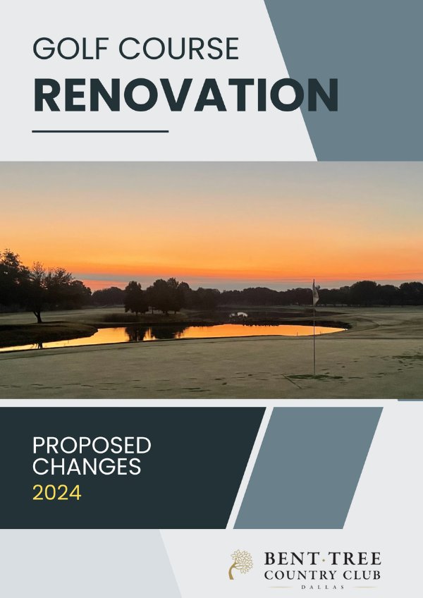 Golf Course Renovation Proposed Plans Booklet by benttreecountryclub ...