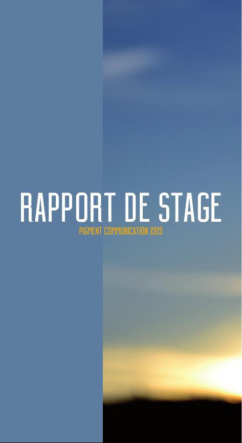 Rapport de stage PDF by jeje.graph - Flipsnack