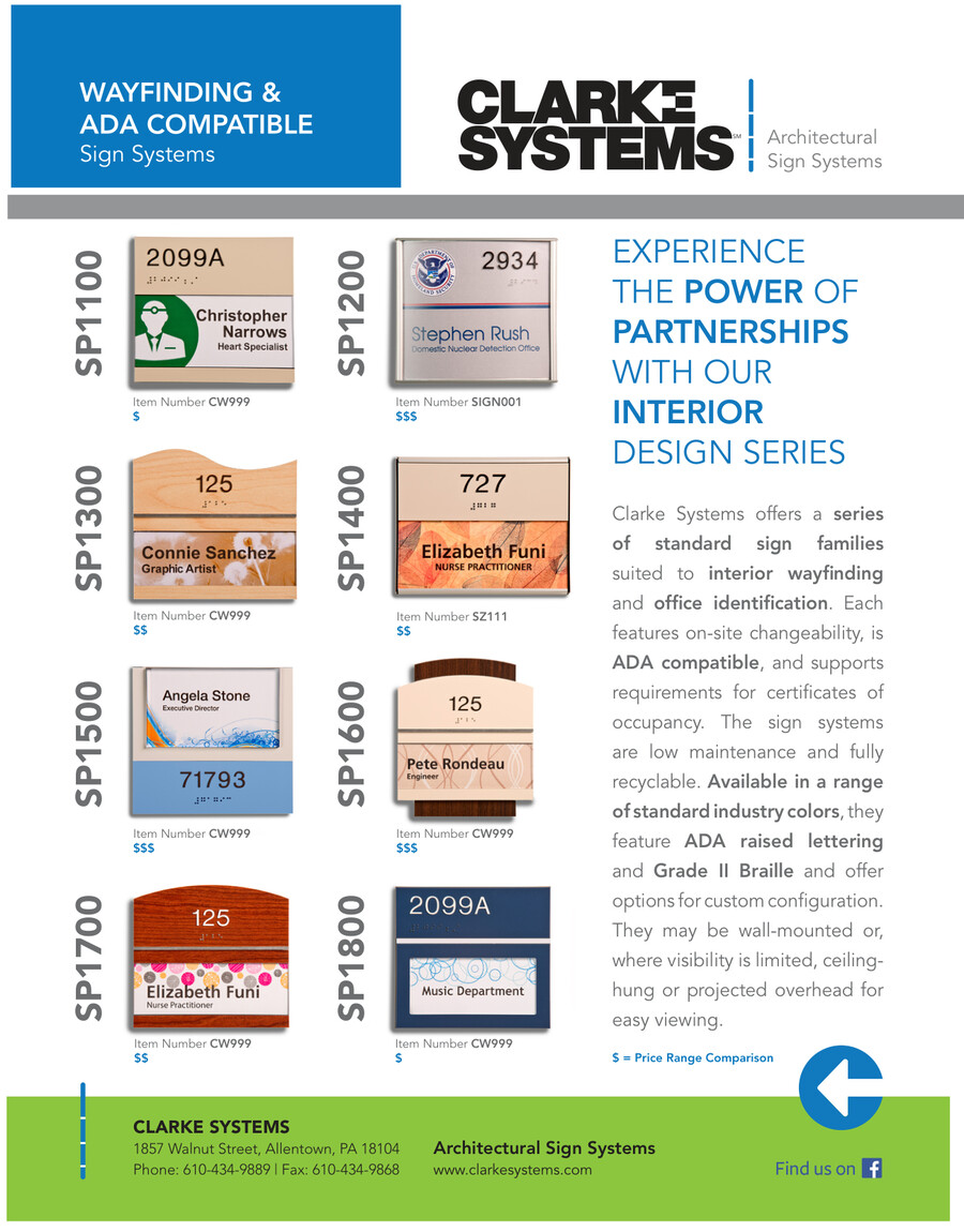Clarke Systems Standard Sign Series by Clarke Systems - Flipsnack